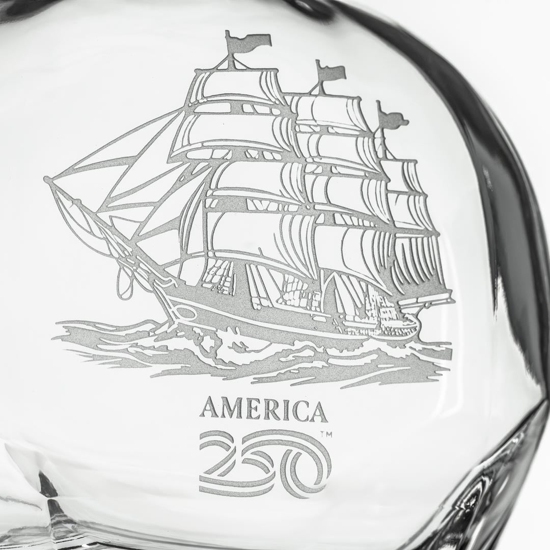 America250™ Tall Ship 3 Piece Gift Set | Whiskey Decanter and Rocks ...
