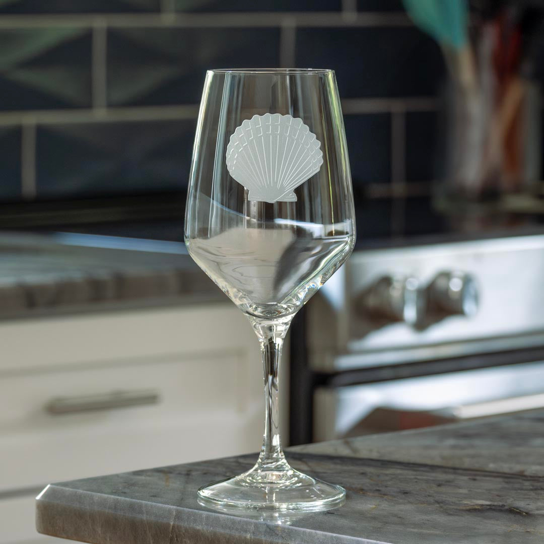 Scallop Shell 19.75oz All Purpose Wine Glass | Set of 4 – Rolf Glass
